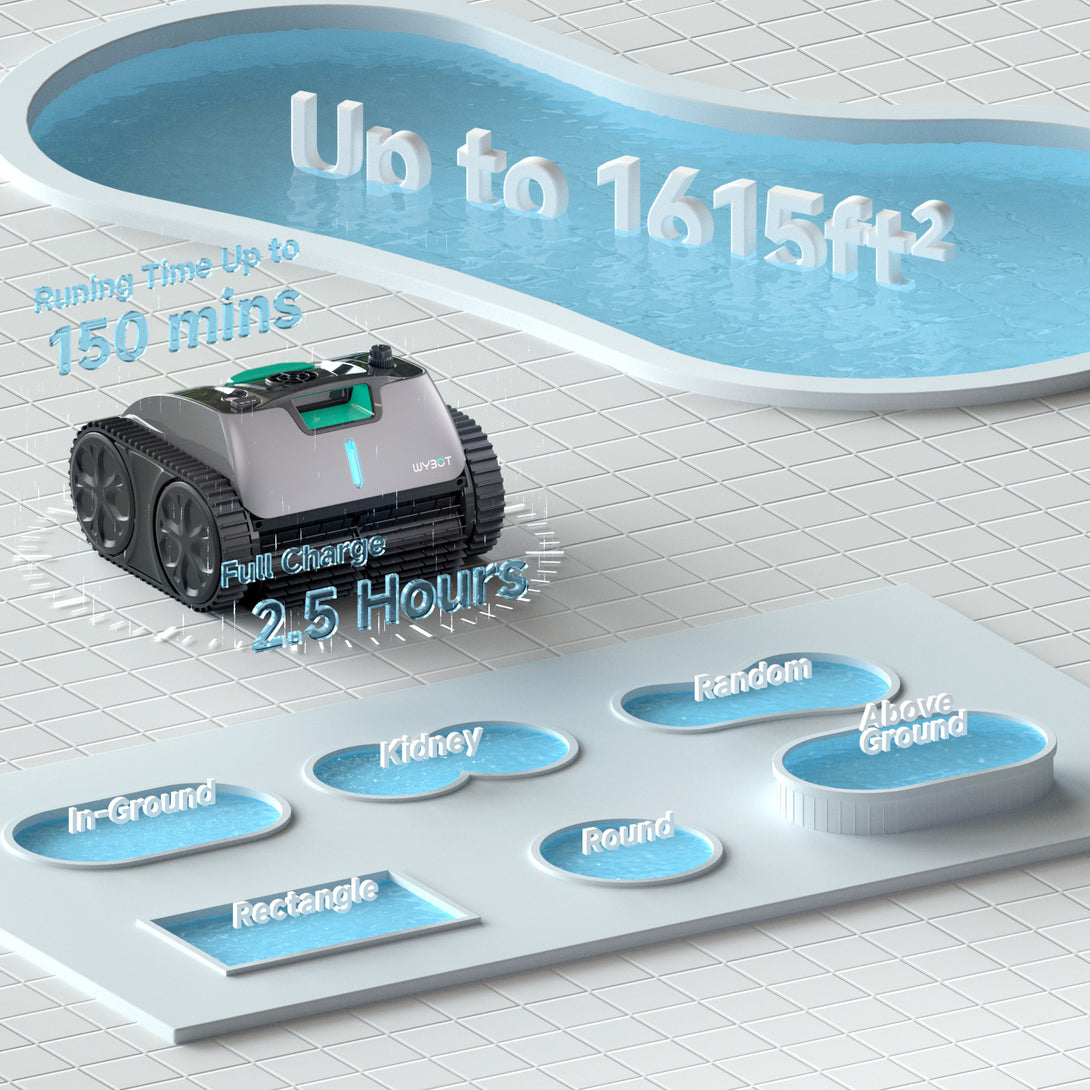 WYBOT C1 Pro Robotic Pool Cleaner Vacuum with APP – WYBOT EUROPE